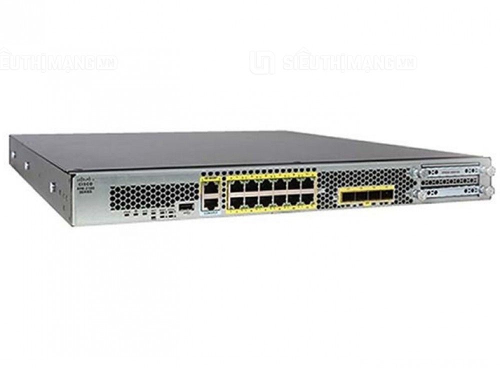 FPR2140-NGFW-K9 Cisco Firepower 2140 NGFW Appliance, 1U, 1 x NetMod Bay