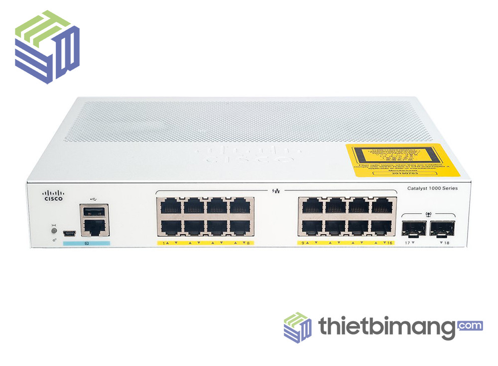 C1000-16T-2G-L 16 ports 1Gb, 2x 1G SFP chính hãng | thietbimang.com