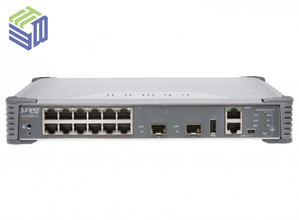 Juniper EX2300-C-12P-TAA, 12-port 10/100/1000BASE-T PoE+, 2 x 1/10GbE ...