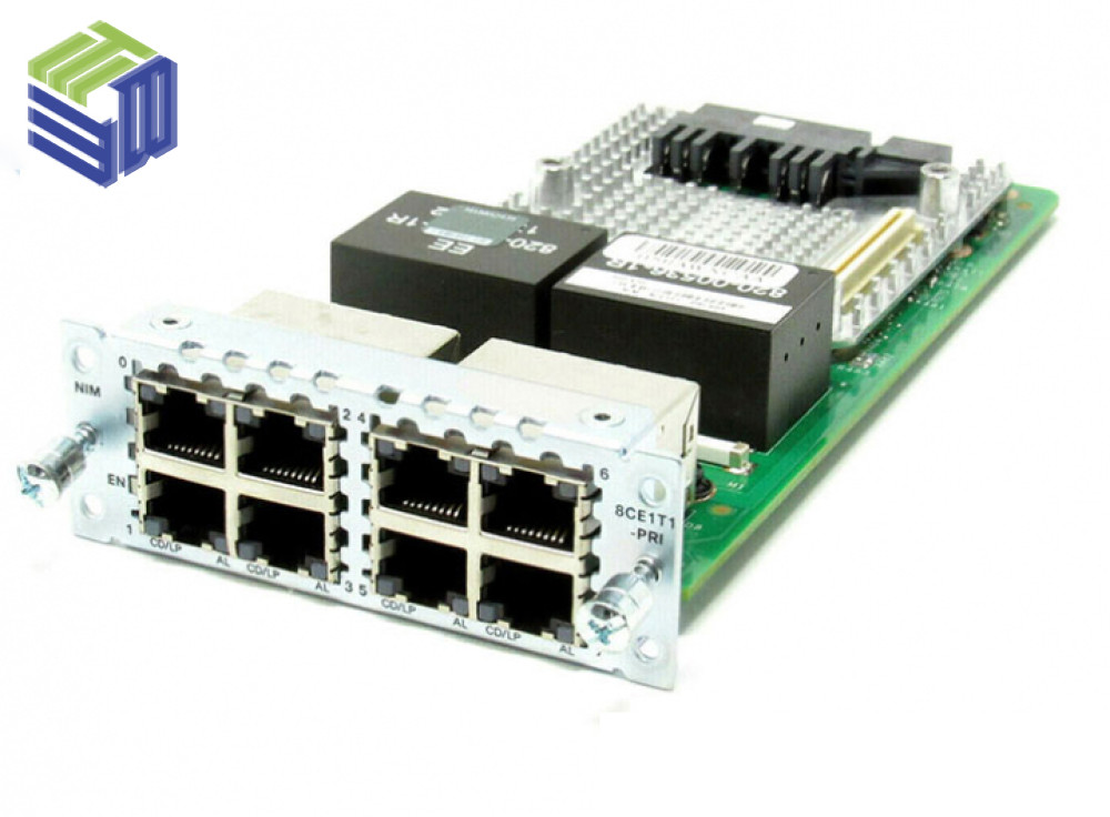 Cisco NIM-8CE1T1-PRI= 8 port Multiflex Trunk Voice/Channelized Data T1 ...