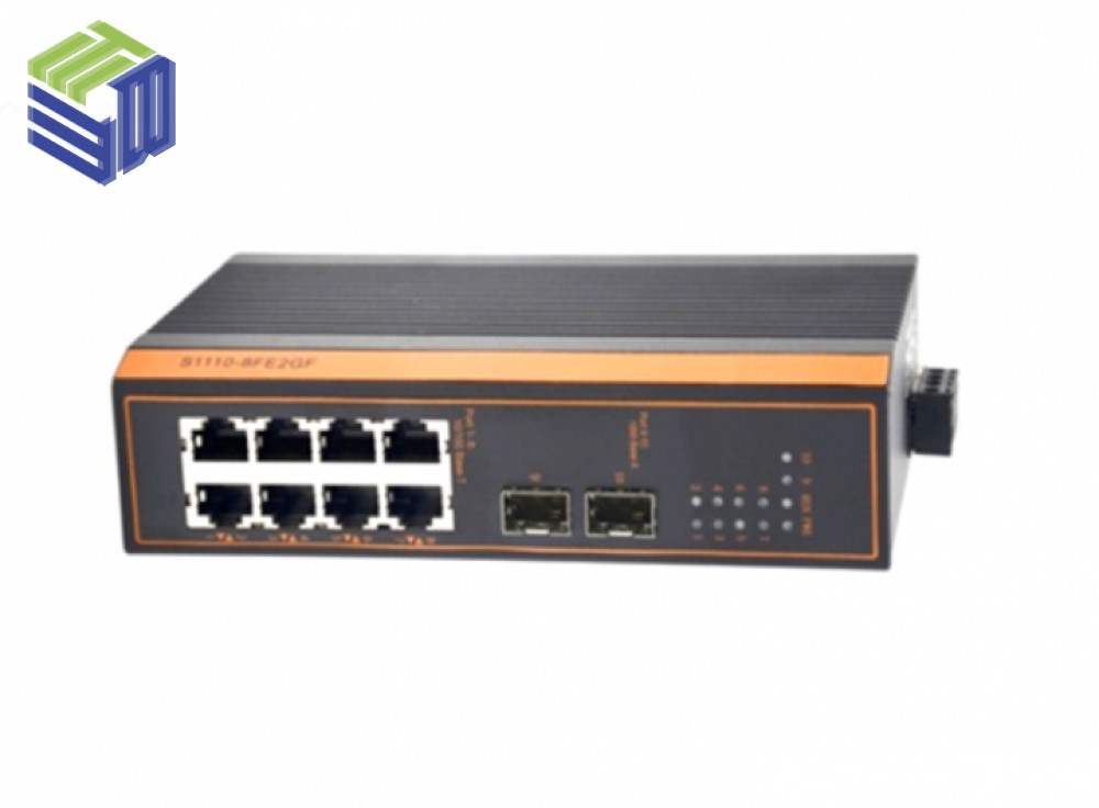 Switch công nghiệp 8 ports 10/100/1000M PoE 2 ports SFP
