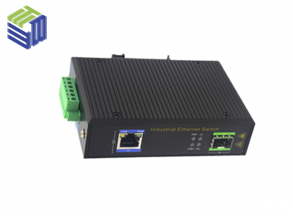 Switch công nghiệp 1 Ports 10/100M Industrial PoE Fiber converter