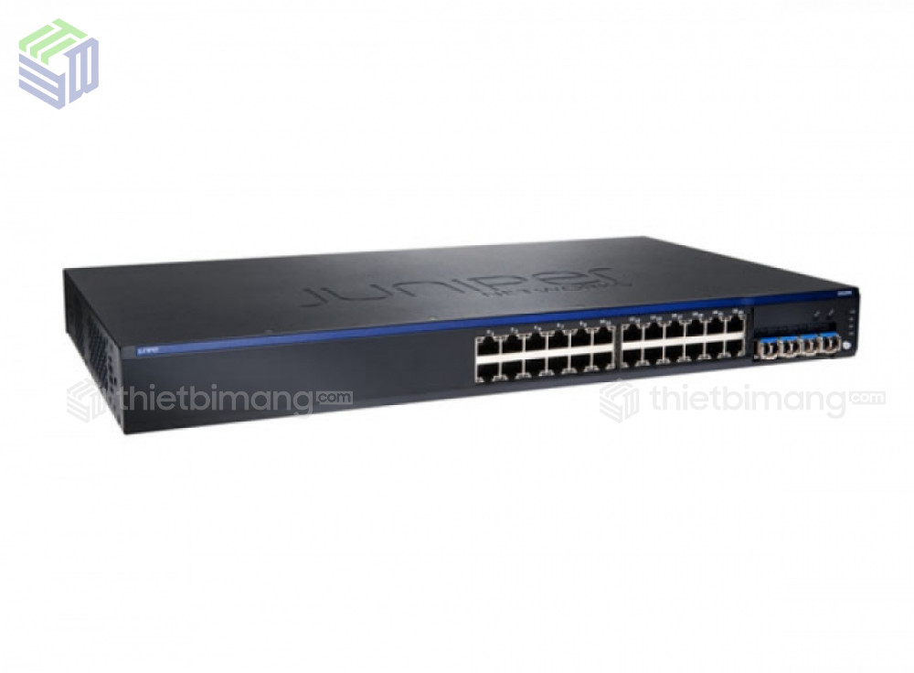 Juniper EX2200-24P-4G-TAA, 24-port 10/100/1000BASE-T, 4 SFP GE Uplink Ports